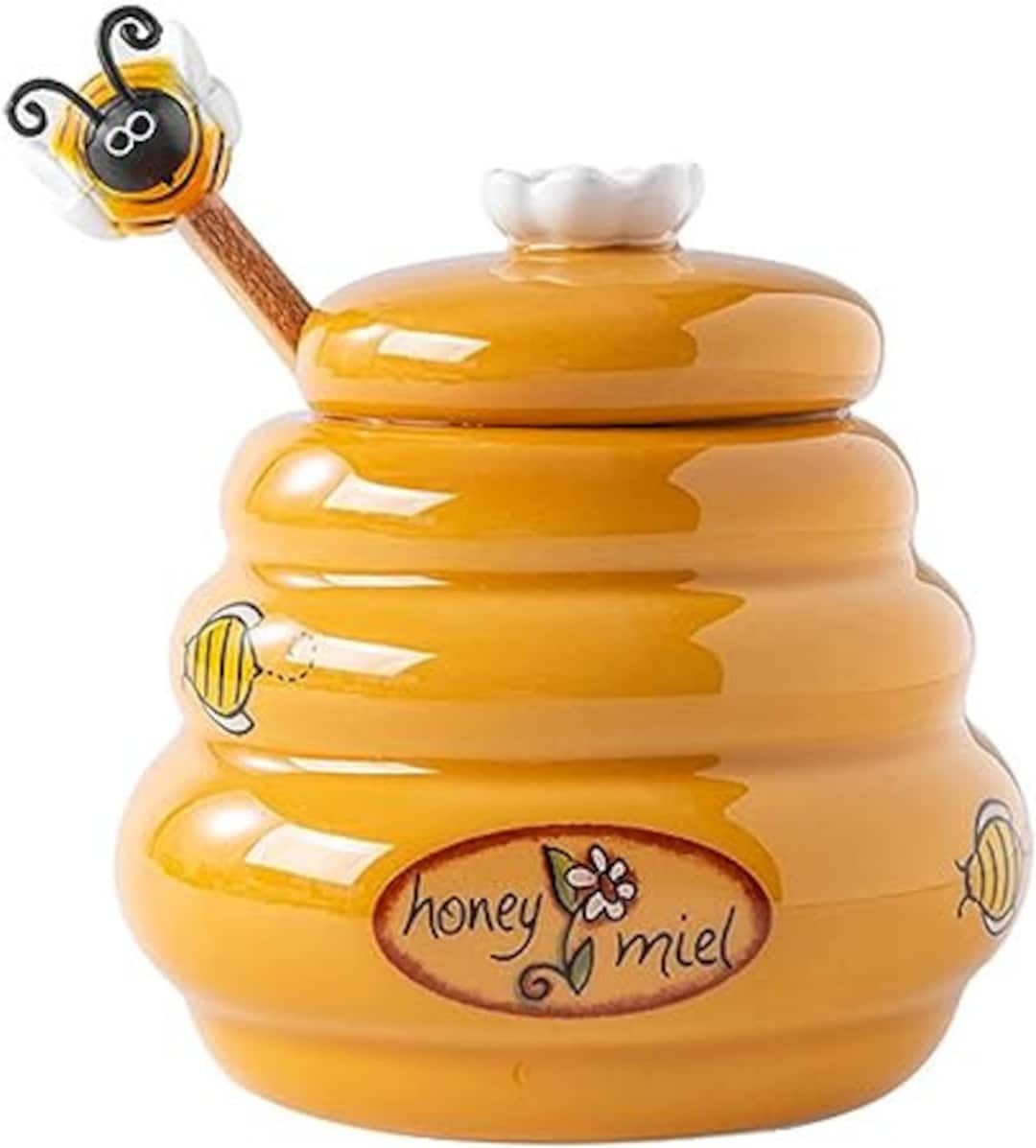 Cute Little Honey Bee Hive Honey Pot. Comes With a Bee-shaped - Etsy