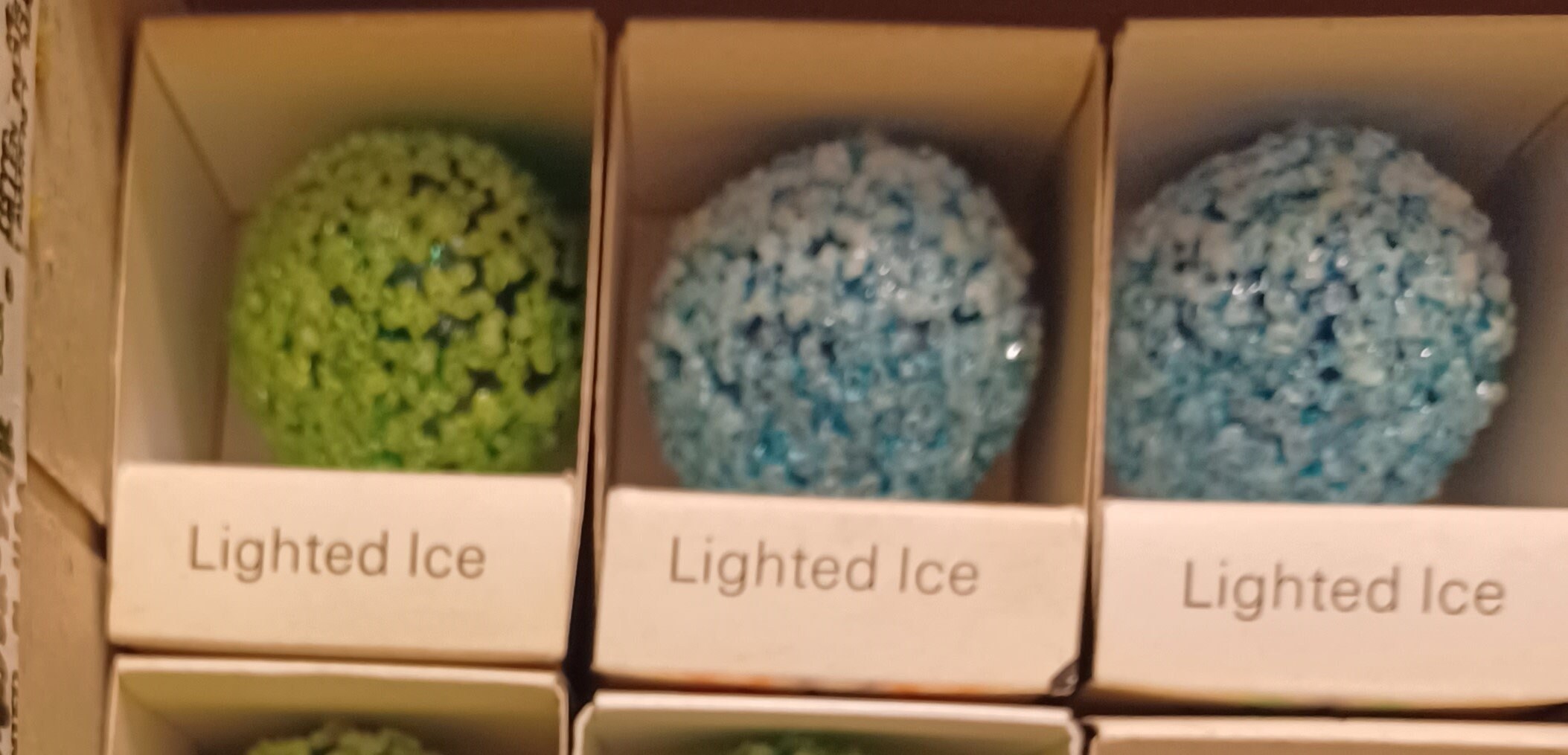 Set of 20 Vintage 1950-60 General Electric Lighted Ice Ball Crackle ...