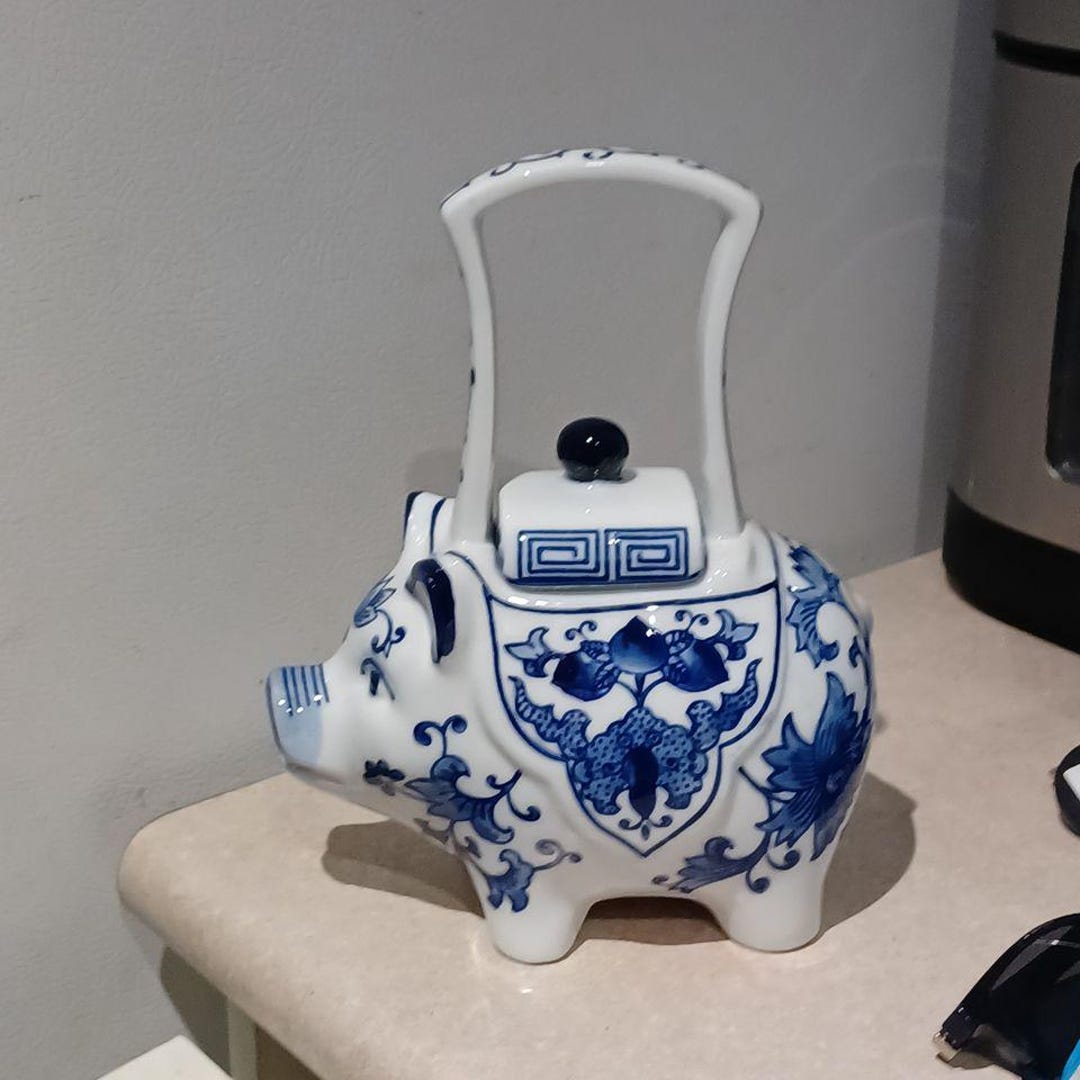 Cute Charming Bombay Porcelain Blue / White Chinese Porcelain Ceramic ...