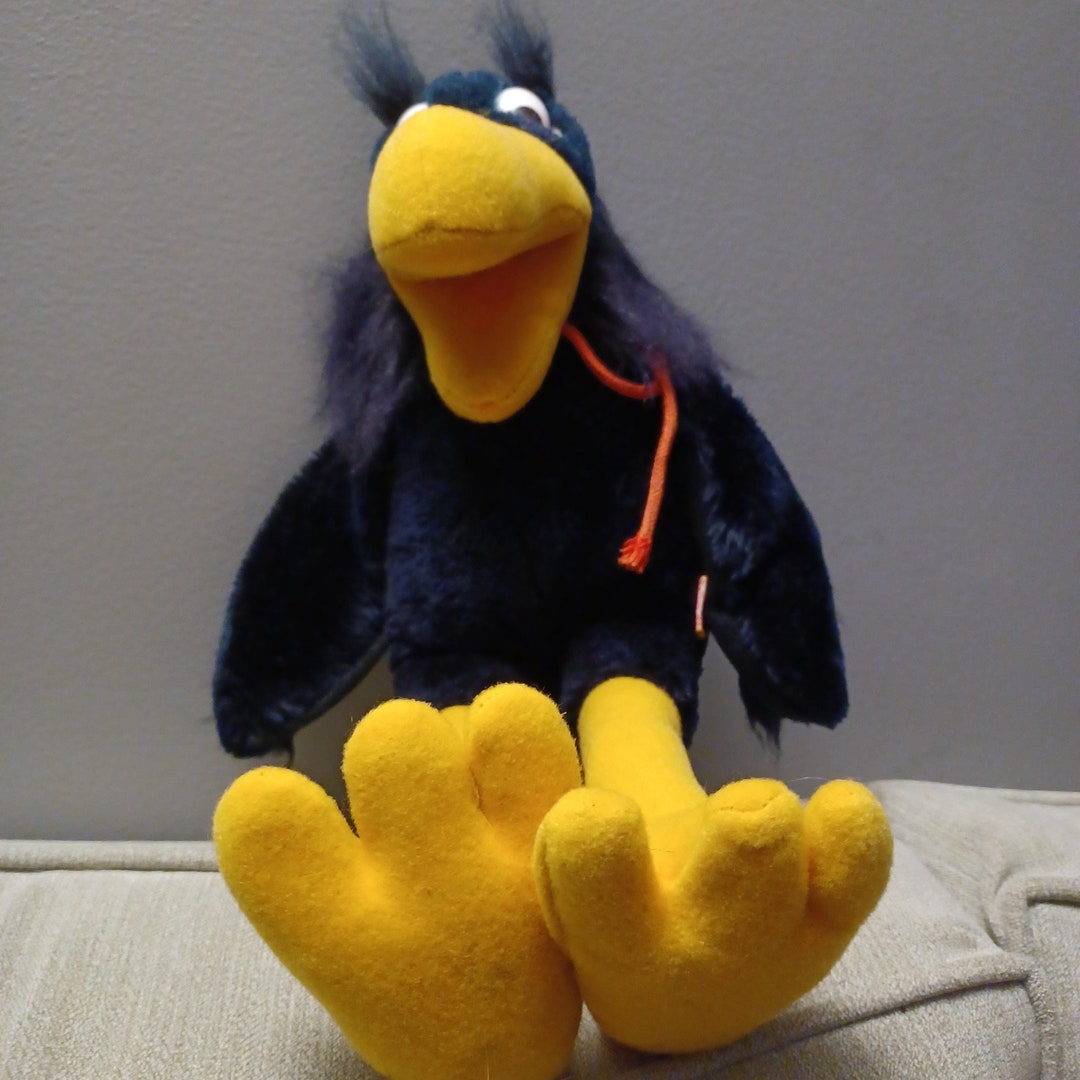 Jeremy the Black Crow - Secret of Nimh Plush Vtg 1982 - R. Dakin Co 16 ...