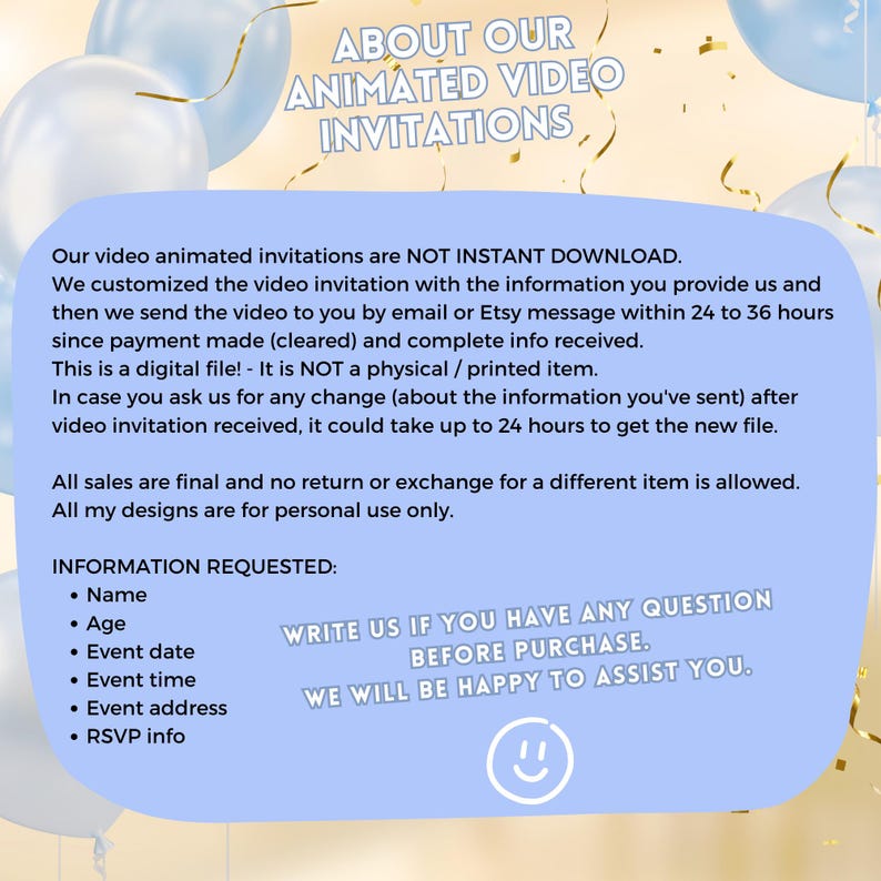 Donut Video Animado Invitación Digital Dos Dulces Fiesta de Cumpleaños ...