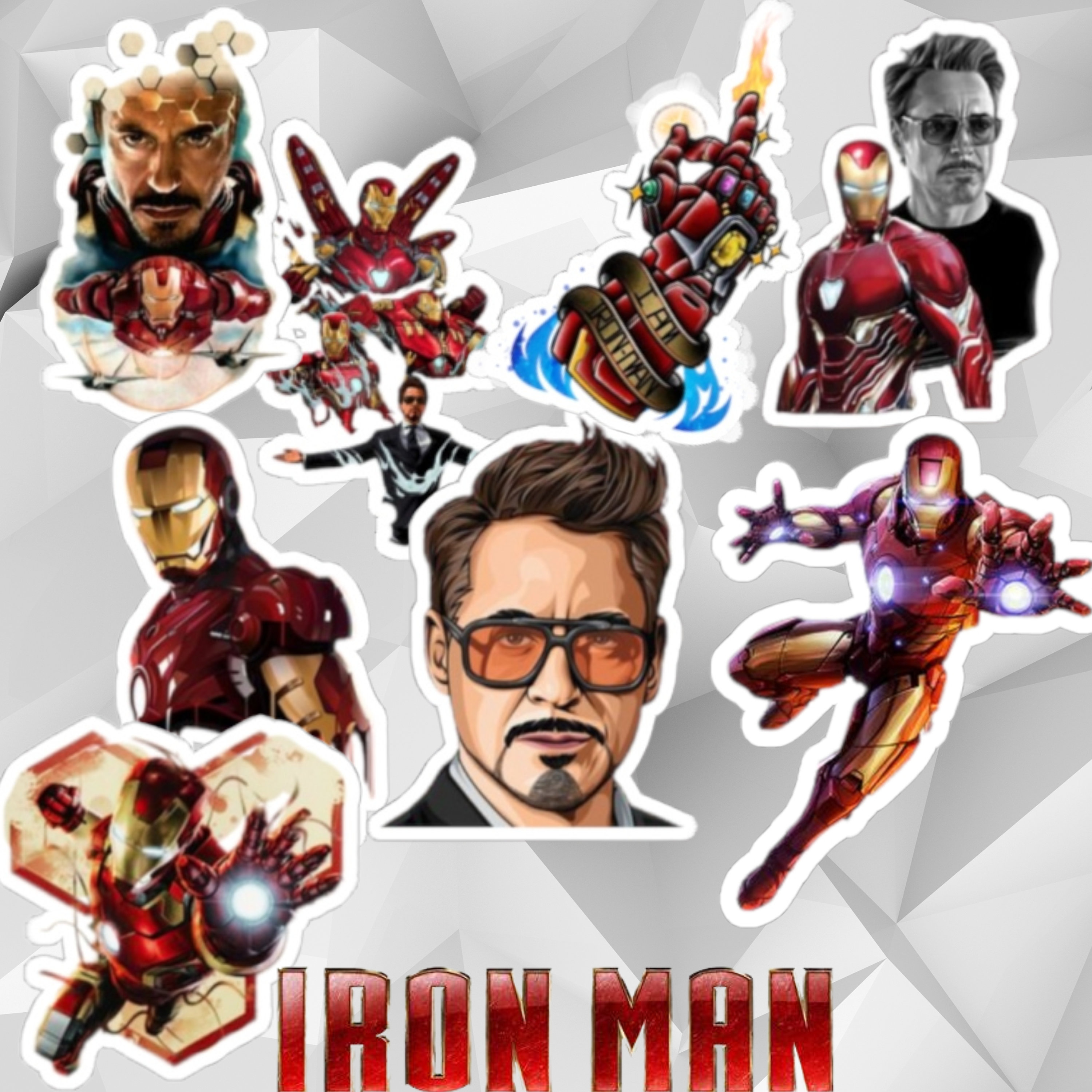Iron Man Collection, Iron Man Flying and Combat Pose, Artistic Styles ...