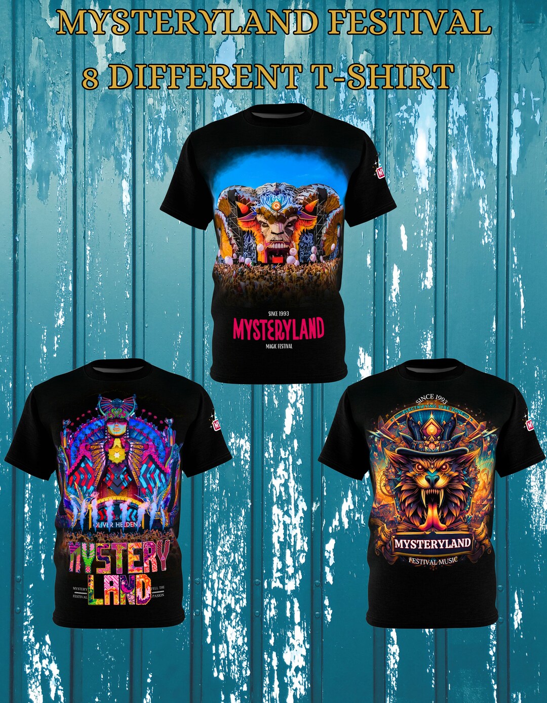 Mysteryland Festival T-shirts. 8 Different Styles of the Iconic ...