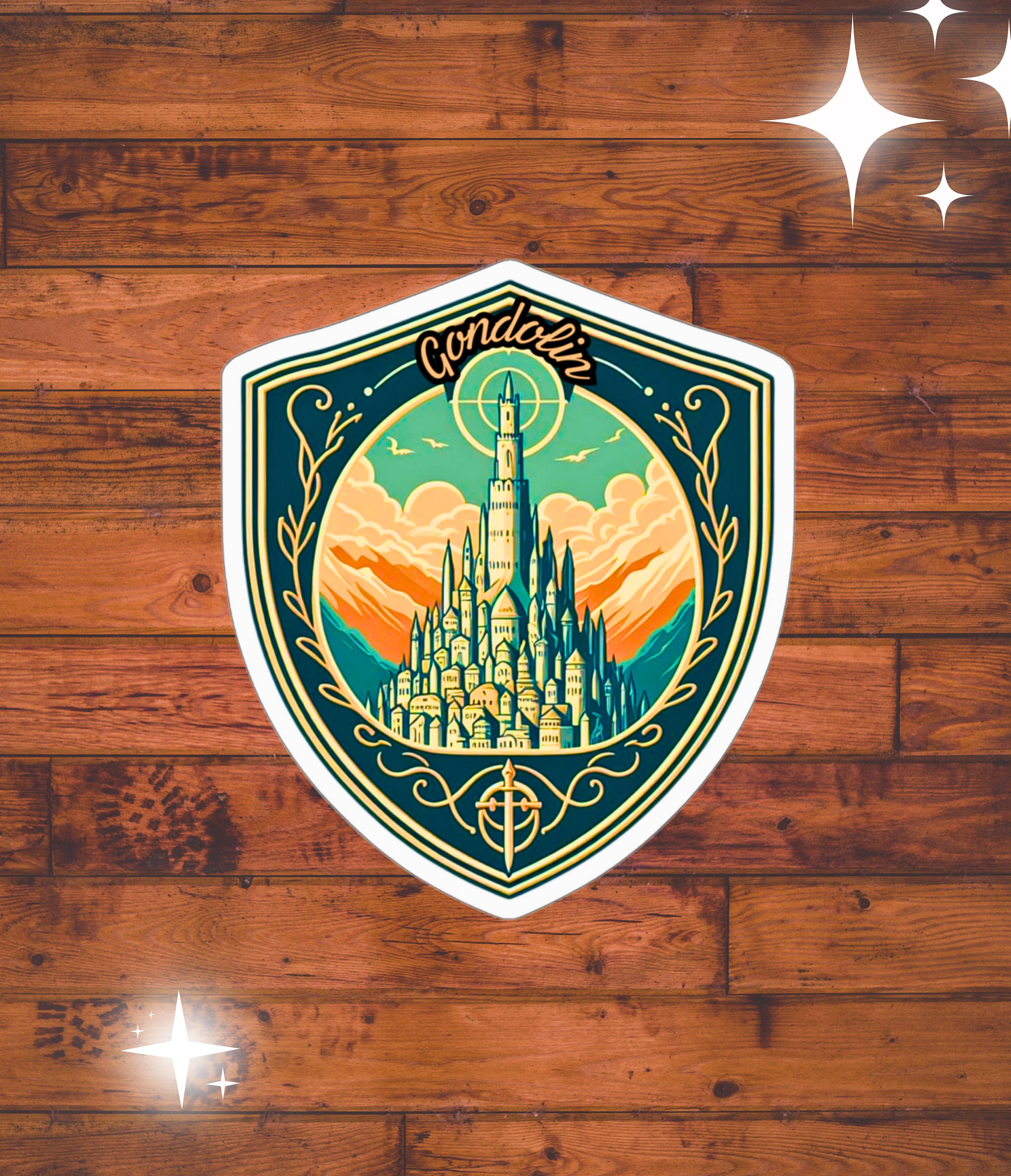 The Lord of the Rings Stickers, All Location Hobbits, the Lord Cities ...