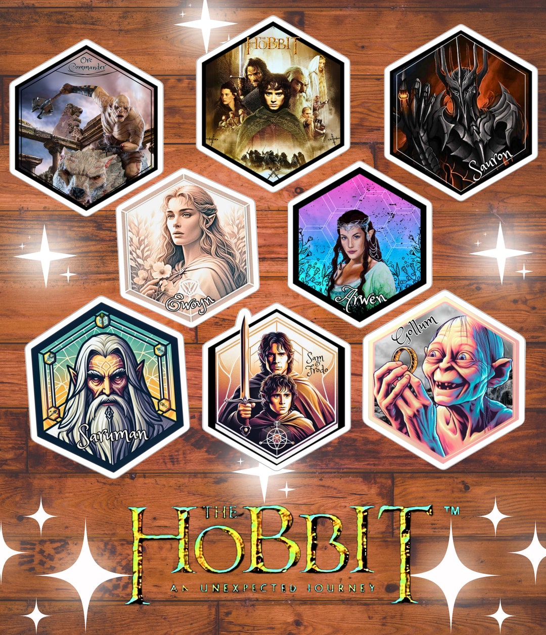 Lord of the Rings Characters Pack, Incredible Stickers of Our All Time ...