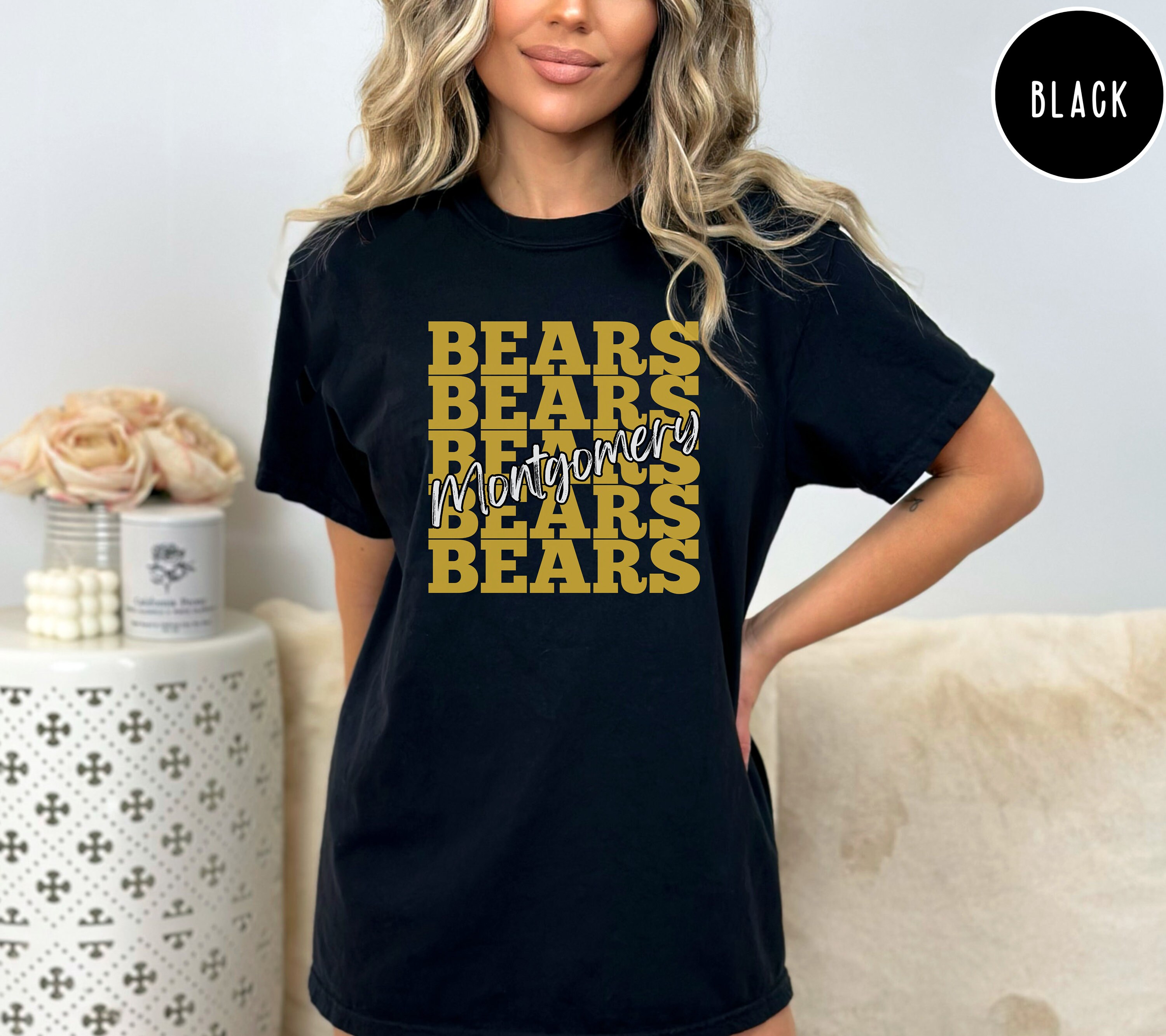 Team Spirit T-shirt Montgomery Bears Basketball Bears Football - Etsy