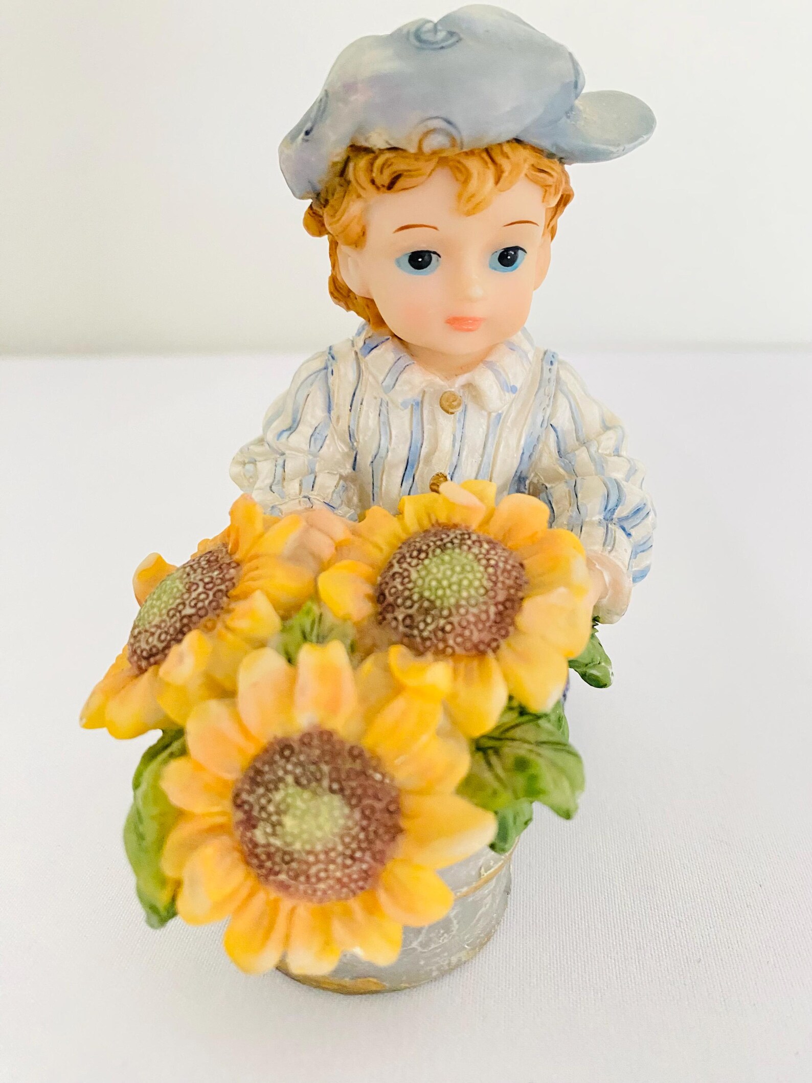 Montefiori Collection,italy Design, Flower Boy Figurine - Etsy