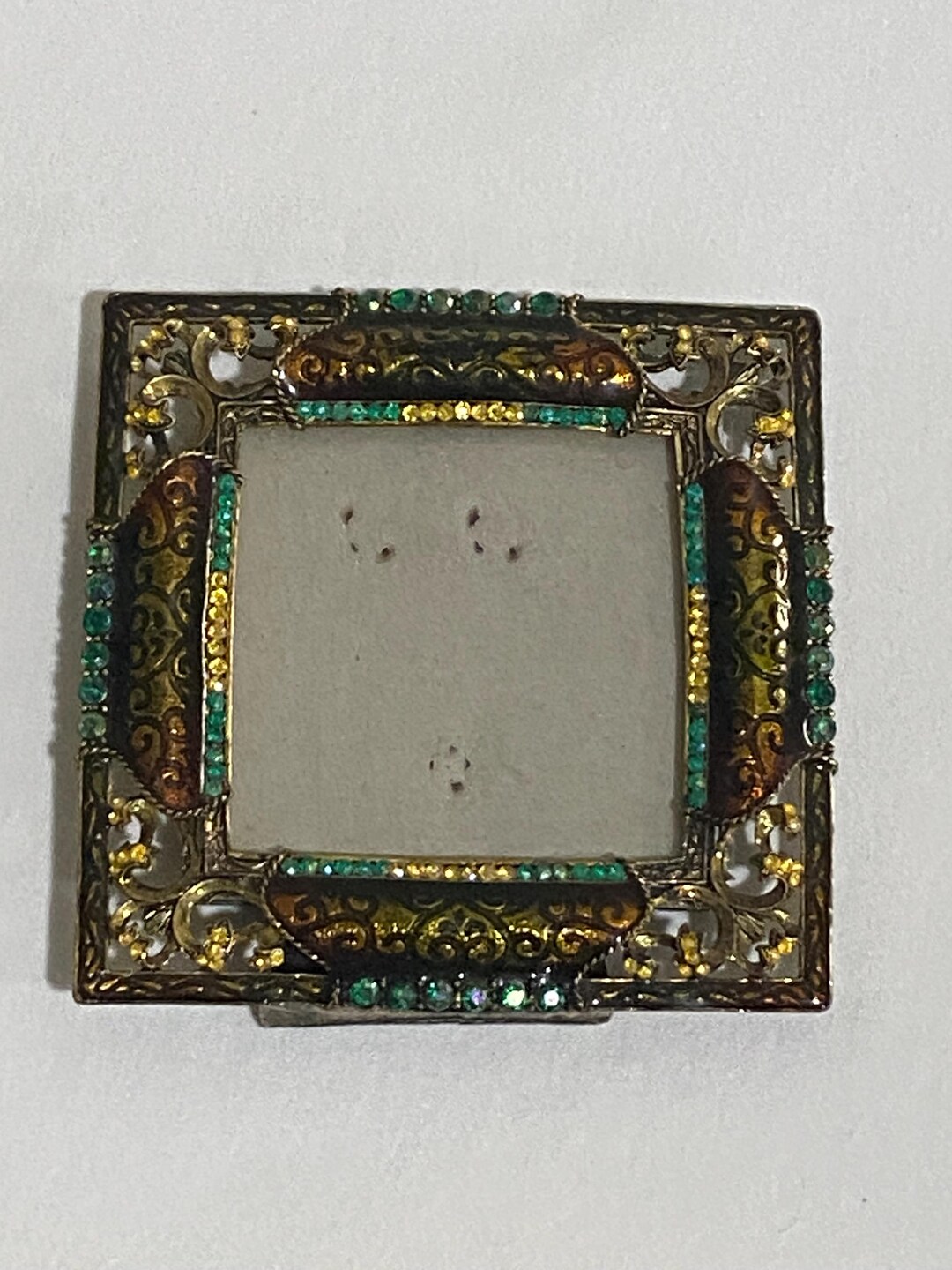 Small Square Ornate Bejeweled Picture Frame - Etsy
