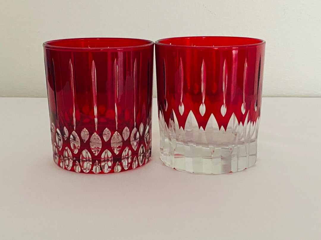 Pair of Circleware Double Old Fashioned Glasses - Etsy