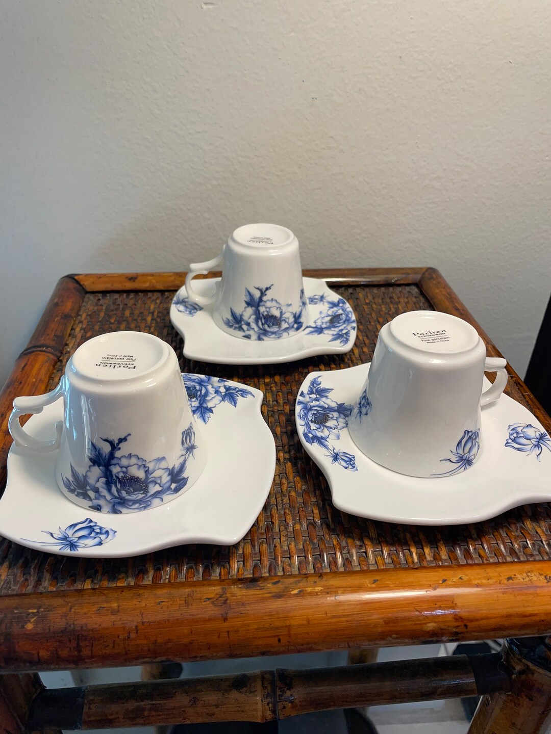 Porlein Steve & Won Porcelain Teacup Set - Etsy