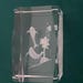 3D Laser Etched Clear Glass Dolphins Paperweight - Etsy