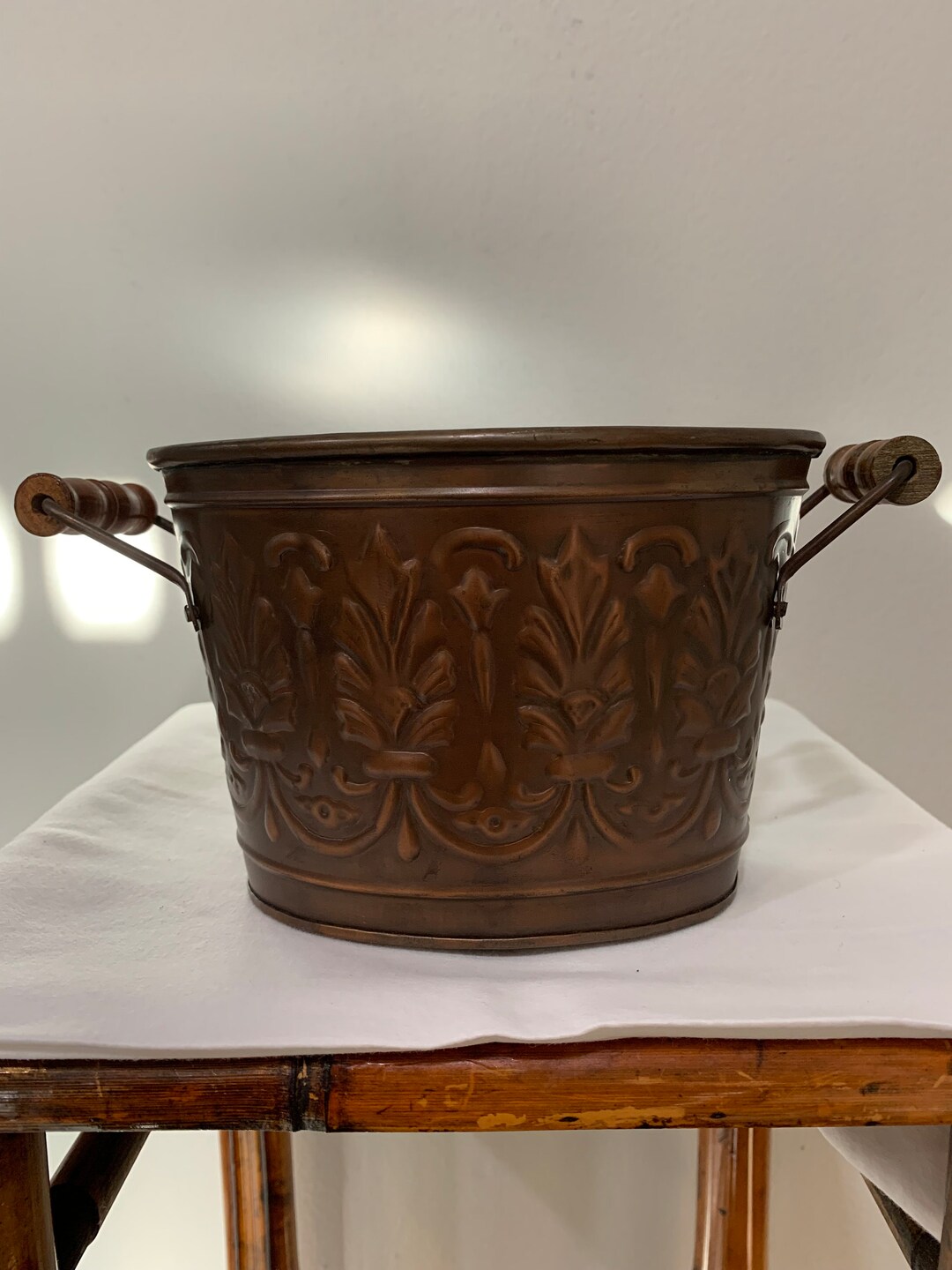 5” Metal Container With Handle 9.25” L Including Handles 5.375” W - Etsy