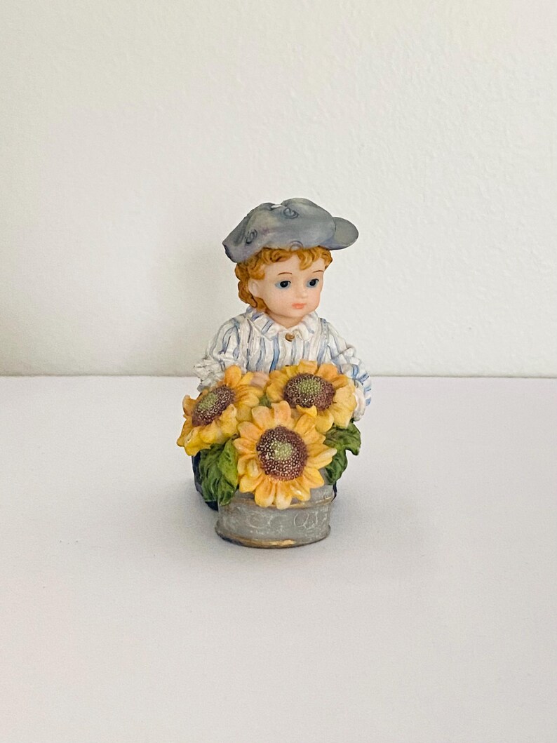 Montefiori Collection,italy Design, Flower Boy Figurine - Etsy