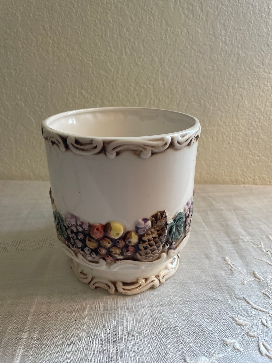 Vintage Lefton Pottery Planter 5.5x5.5 - Etsy