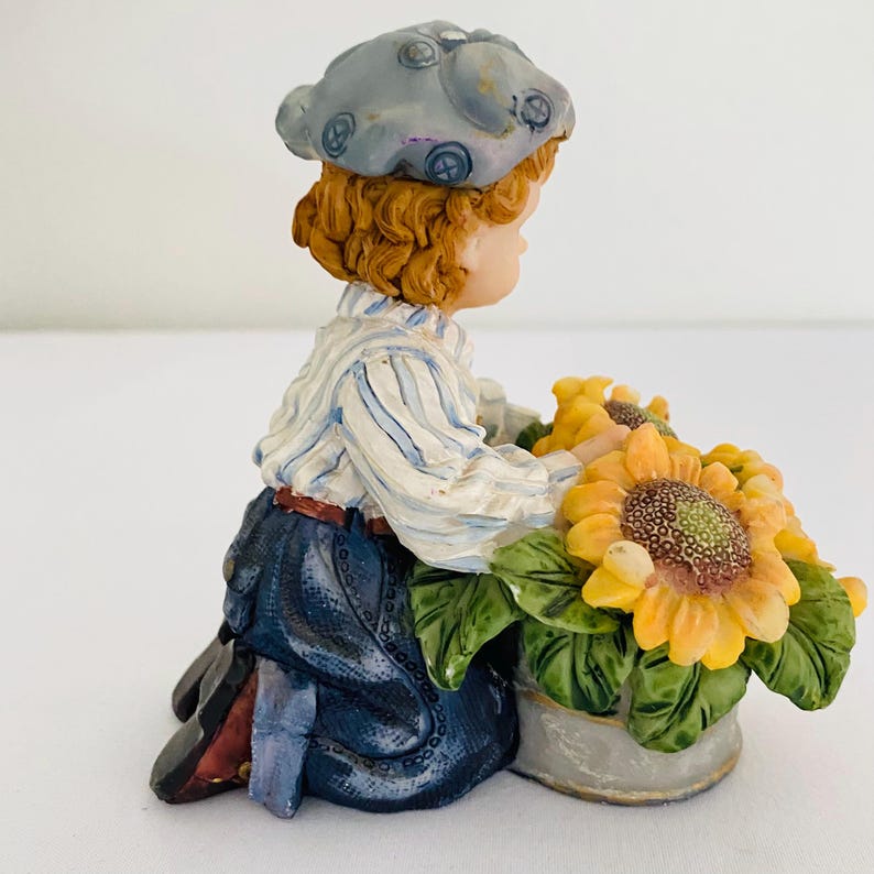 Montefiori Collection,italy Design, Flower Boy Figurine - Etsy