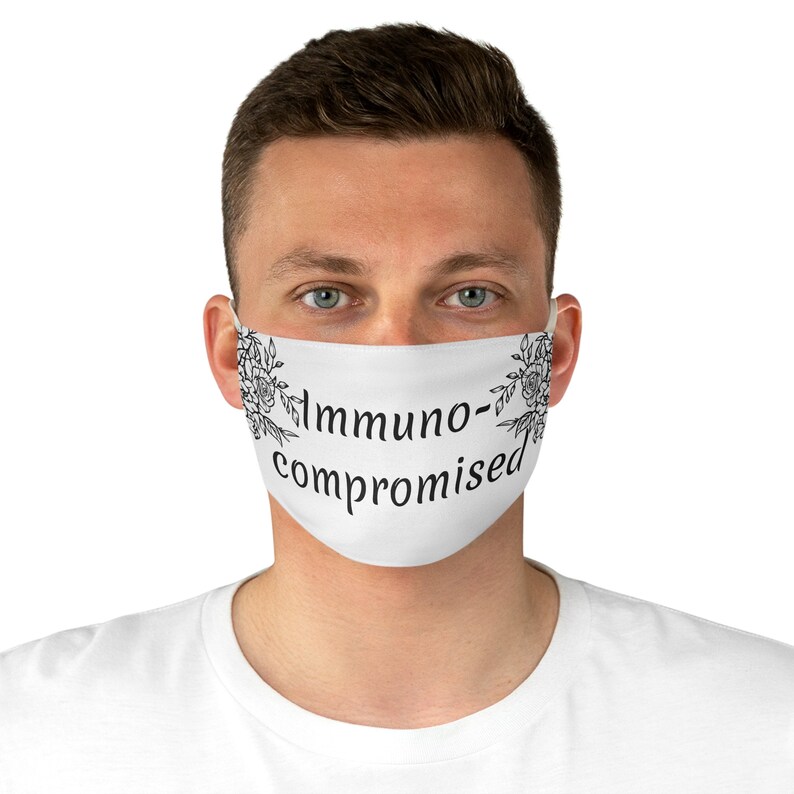 Immunocompromised Floral Fabric Face Mask, Autoimmune Disease ...