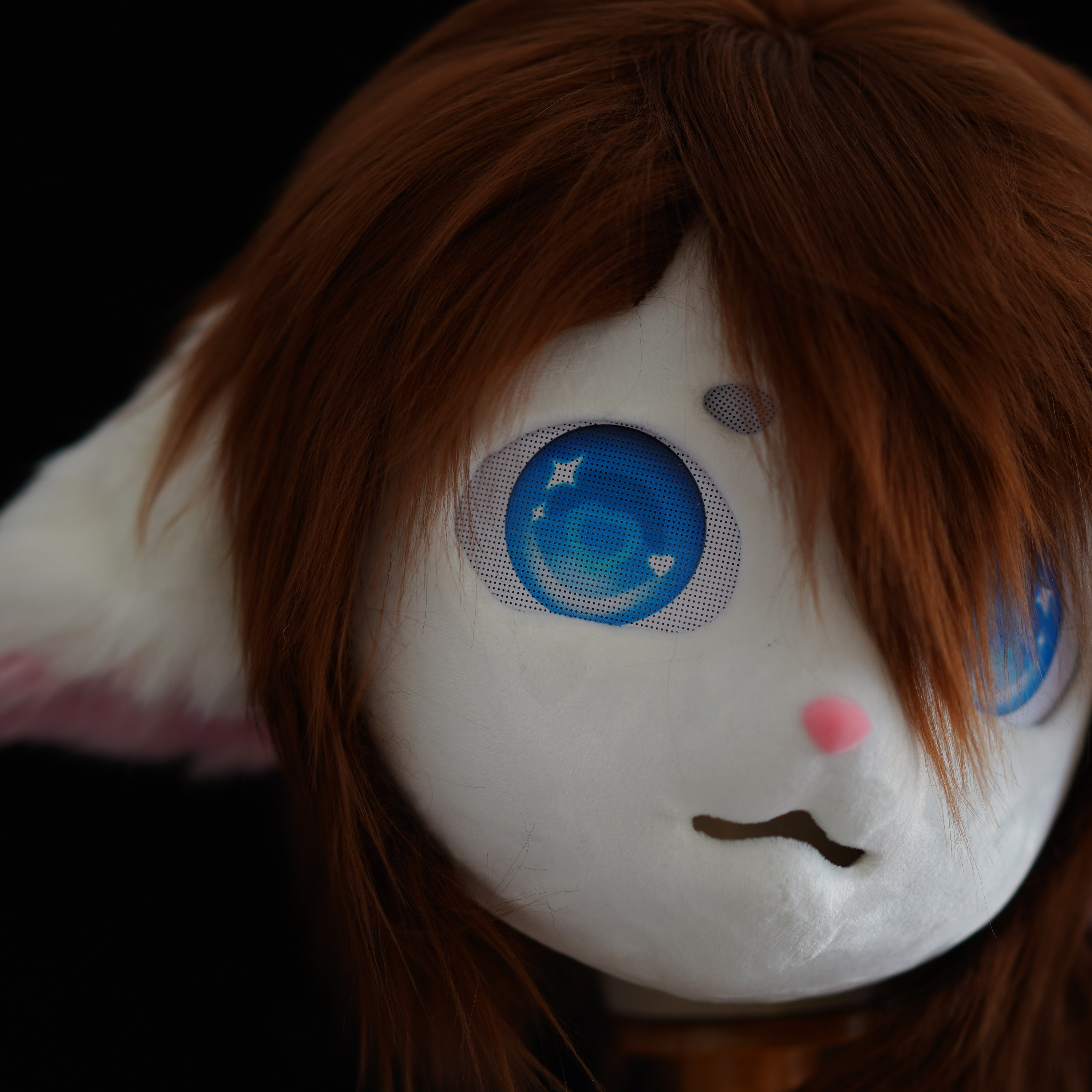 Custom Printed Furry Mask Colored Eyeballcosplay Mask - Etsy