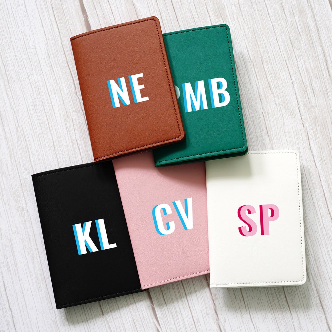 Passport Set,custom Passport Holder,initial Passport and Luggage Tag ...