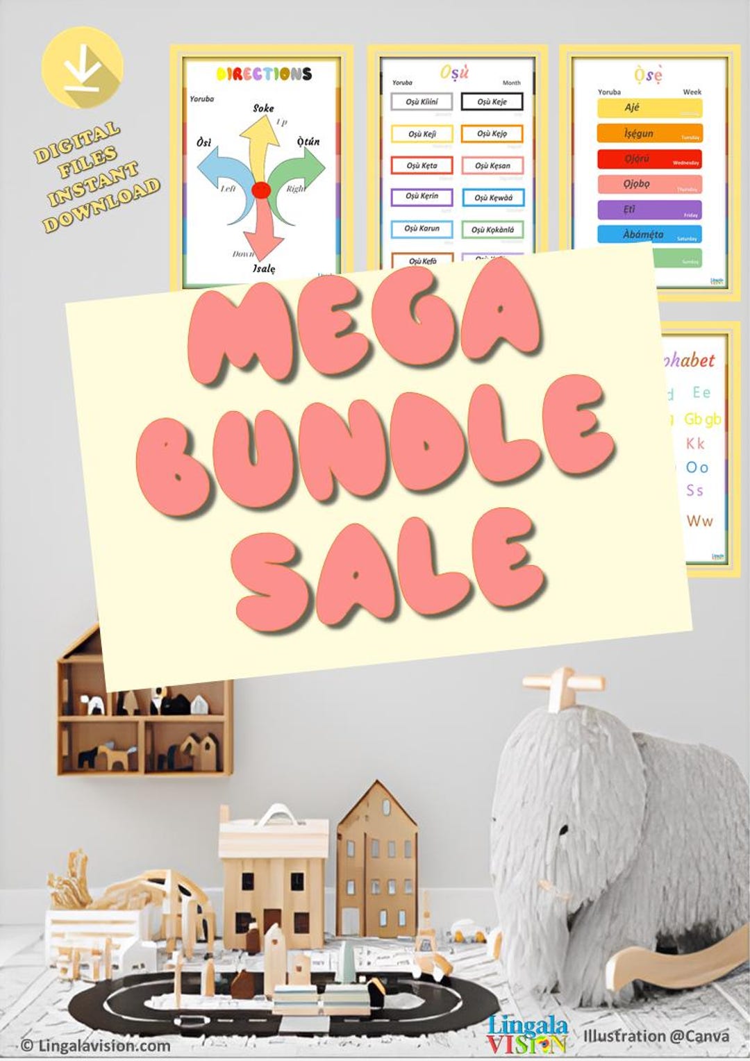 Haitian Creole Classroom Decor Bundle, Montessori Poster Printable ...