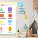 Xhosa Shapes Poster, Gift for Educational Wall Art, Montessori Nursery ...