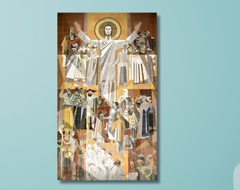 Touchdown Jesus Poster Print Art, Touchdown Jesus Canvas Wall Art ...