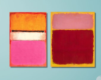 Mark Rothko Set of 3 Wall Art, Mark Rothko Canvas Prints, Mark Rothko ...