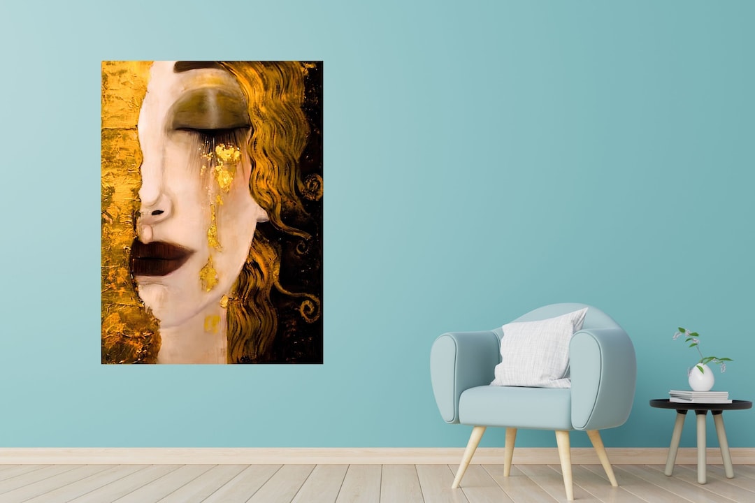Gustav Klimt Golden Tears (freya’s Tears) Canvas Wall Art Klimt Gallery ...