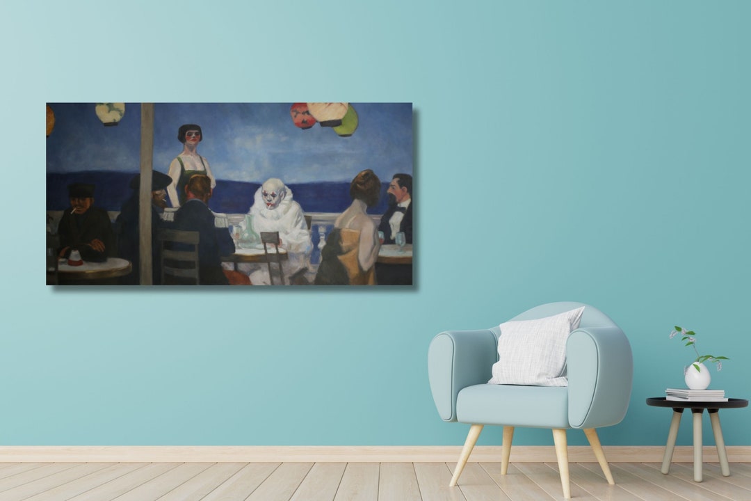 Edward Hopper Soir Bleu Poster Print Wall Art Canvas,modern Canvas Art ...