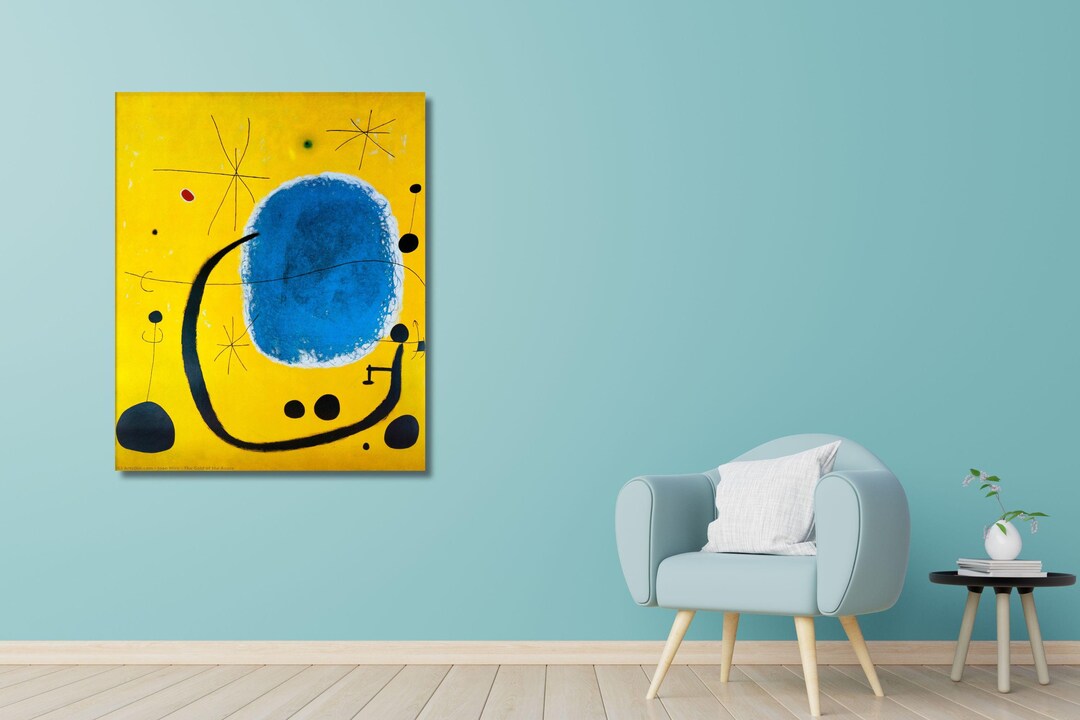 Joan Miró Wall Art, the Gold of the Azure Print, Joan Miro Canvas ...