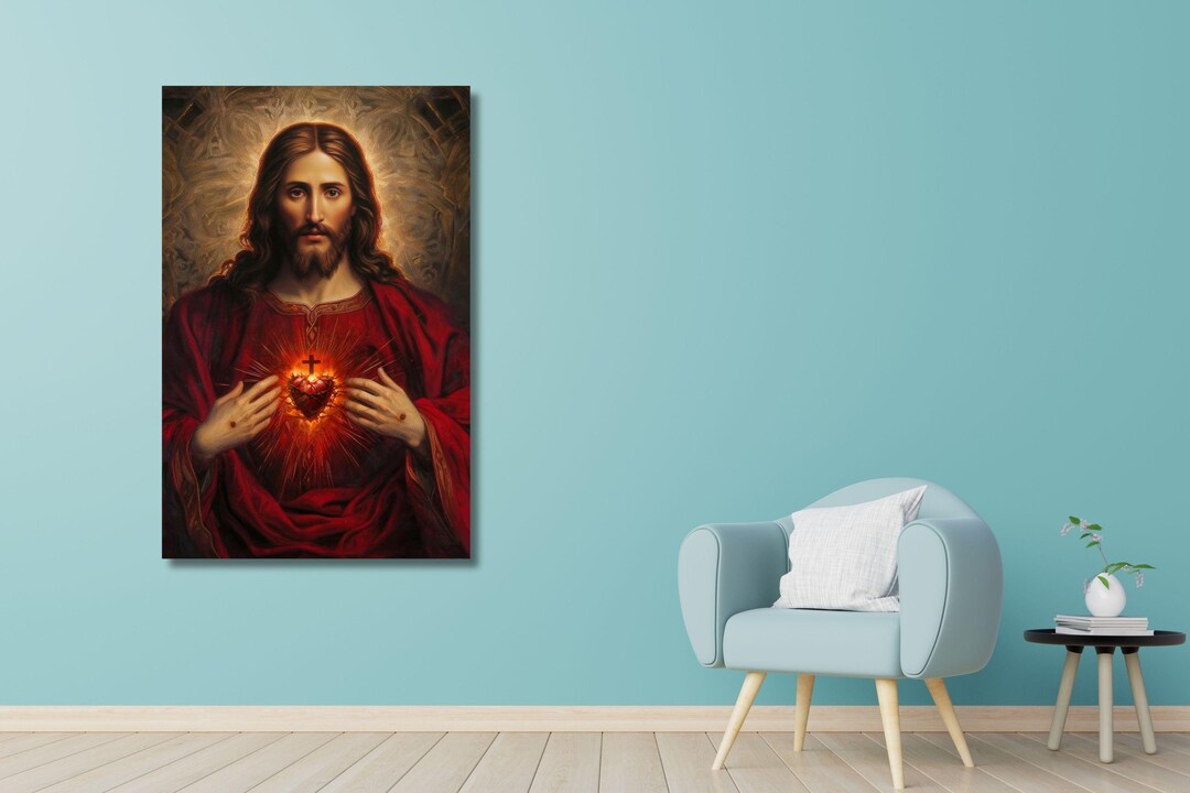Lord Jesus Real Portrait Poster/canvas Print Art,lord Jesus Canvas Wall ...