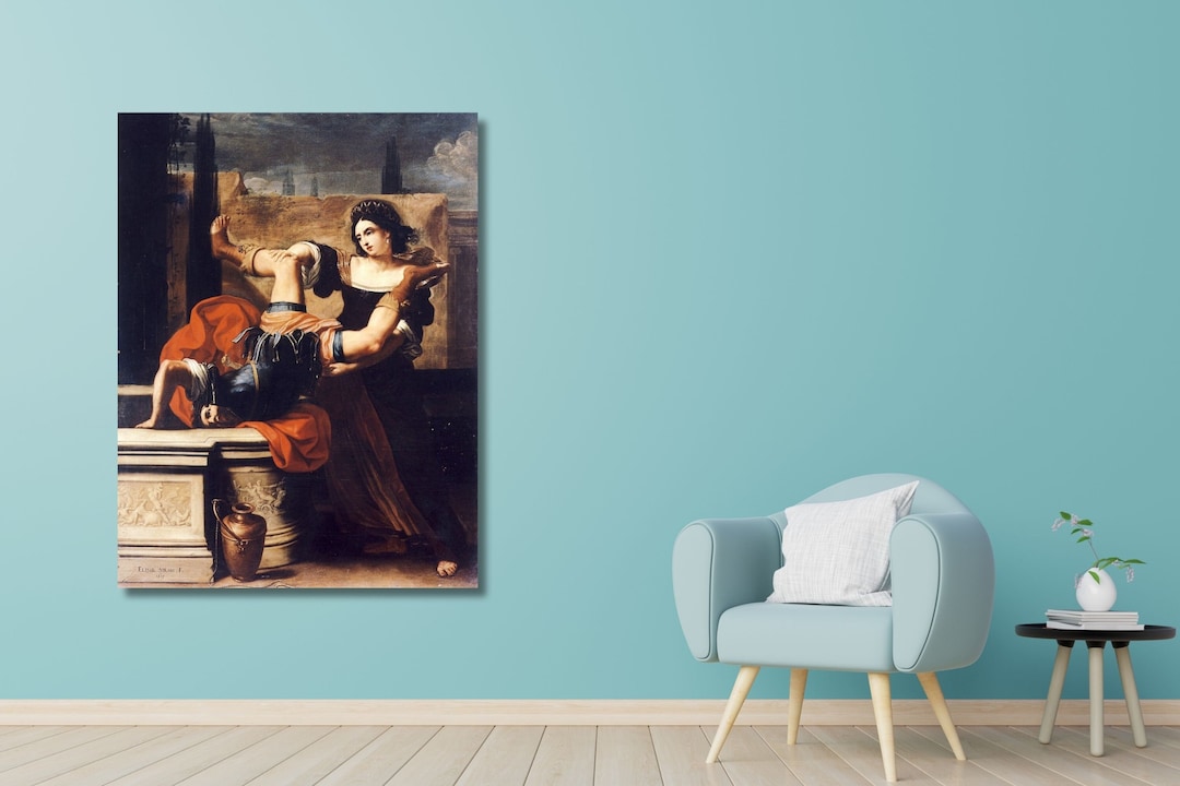 Timoclea Kills Captain Art Print: Elisabetta Sirani Renaissance Canvas ...