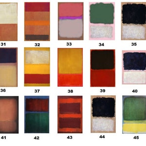 Set of 2 Custom Mark Rothko Wall Art,create Your Own Style Abstract ...