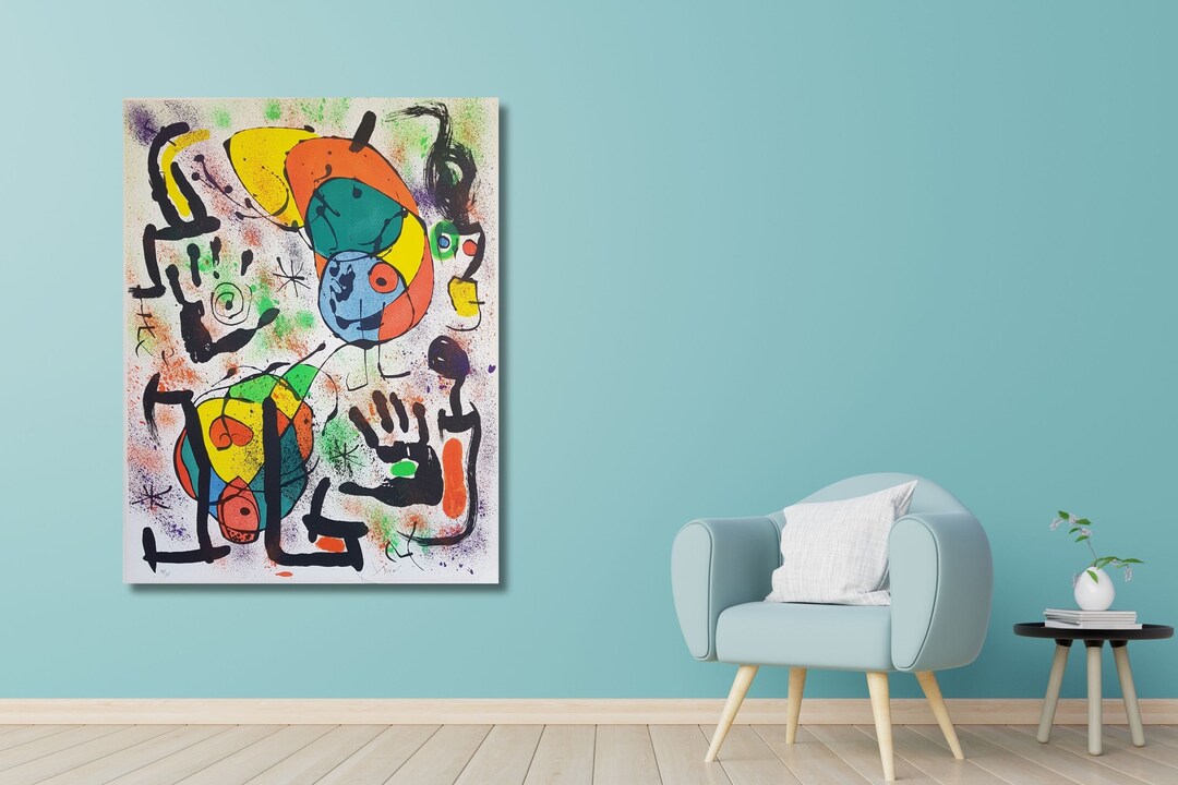 Joan Miro Abstract Surrealism Canvas Print: 1922 Art, Ready to Hang - Etsy