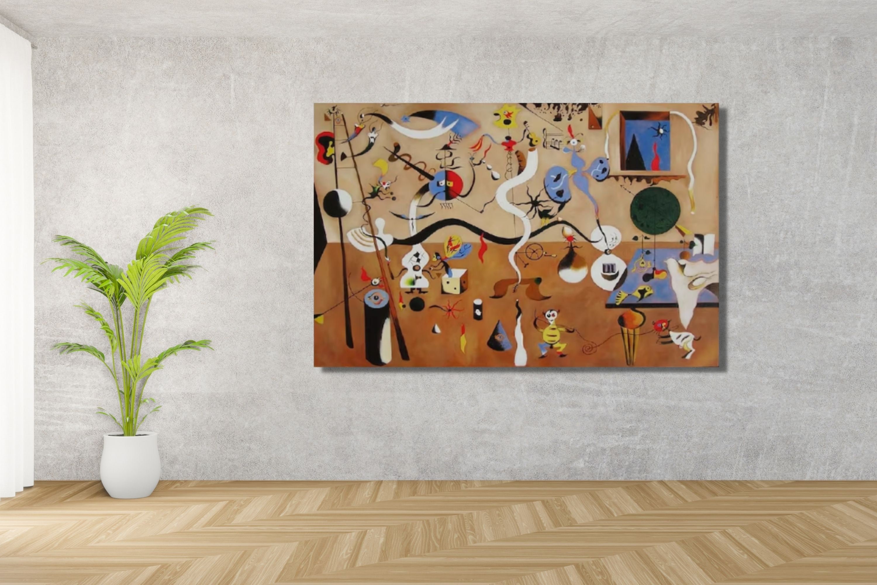 Joan Miro the Harlequin's Carnival Canvas Wall Art,joan Miró Abstract ...