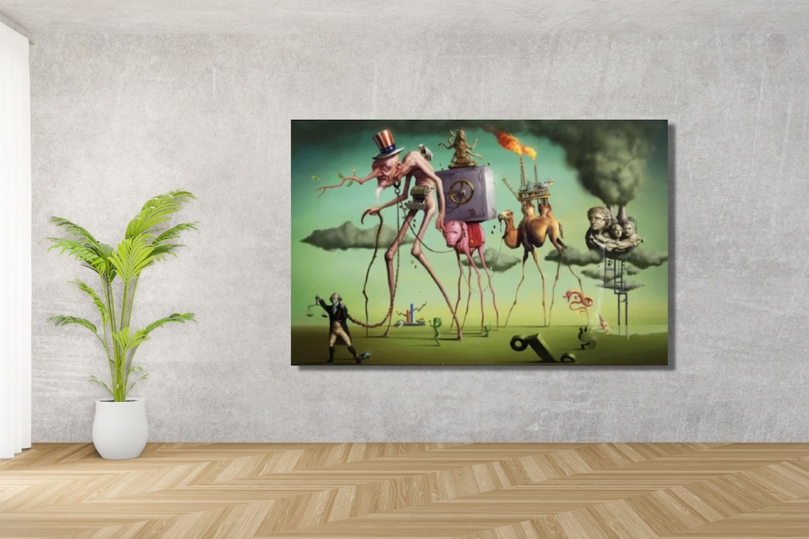 Salvador Dali Wall Décor Salvador Dali Print on Canvas the - Etsy