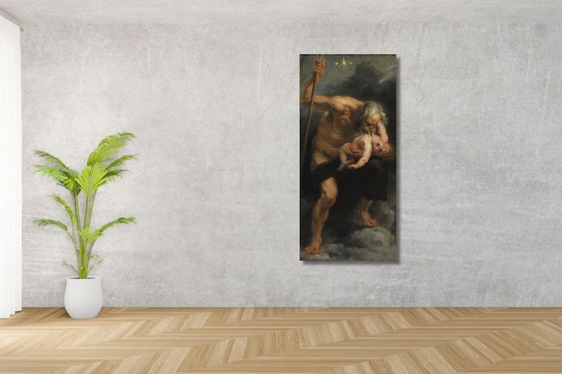 Rubens Saturn Devouring His Son Canvas Print - Baroque Halloween Wall ...