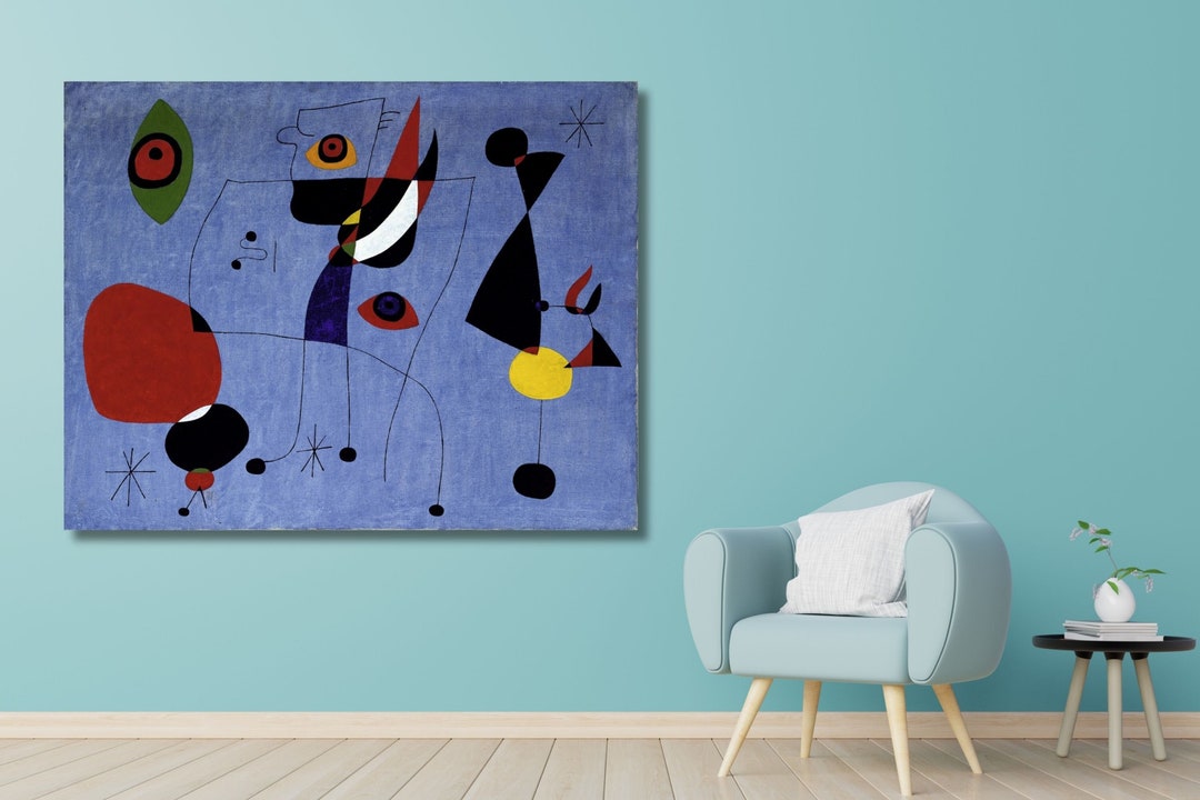 Joan Miro Poster,joan Miró Abstract Surrealism Art,joan Miro Canvas ...