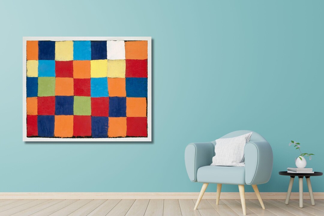 Paul Klee Color Chart Canvas Print: Modern Abstract Wall Art - Etsy Canada