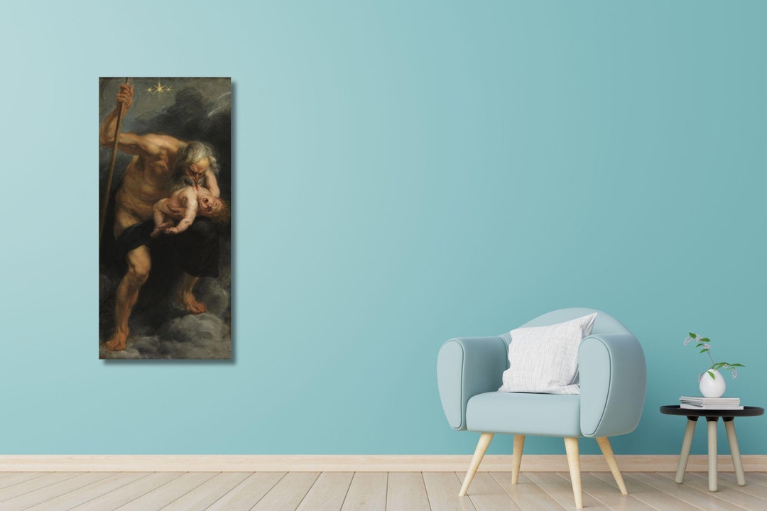 Rubens Saturn Devouring His Son Canvas Print - Baroque Halloween Wall ...