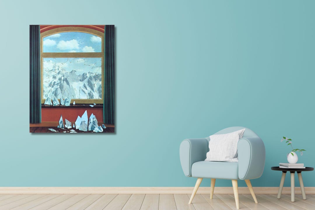 René Magritte Window Canvas Wall Art, René Magritte Print Art, René ...