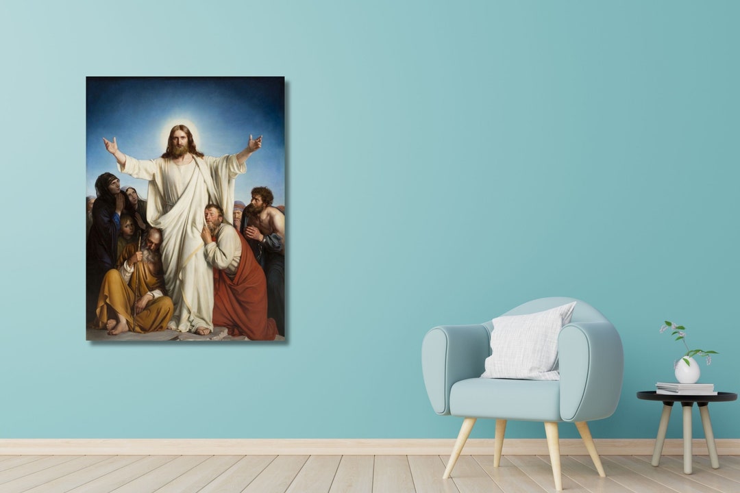 Carl Bloch Christus Consolator Canvas Print: Christian Wall Art Decor ...