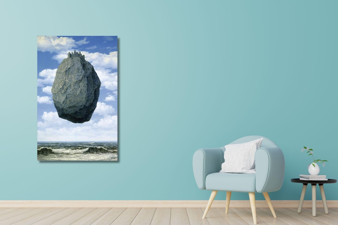 René Magritte: the Castle in the Pyrenees - Canvas Art Print - Etsy