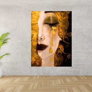 Gustav Klimt Golden Tears (freya’s Tears) Canvas Wall Art Klimt Gallery ...
