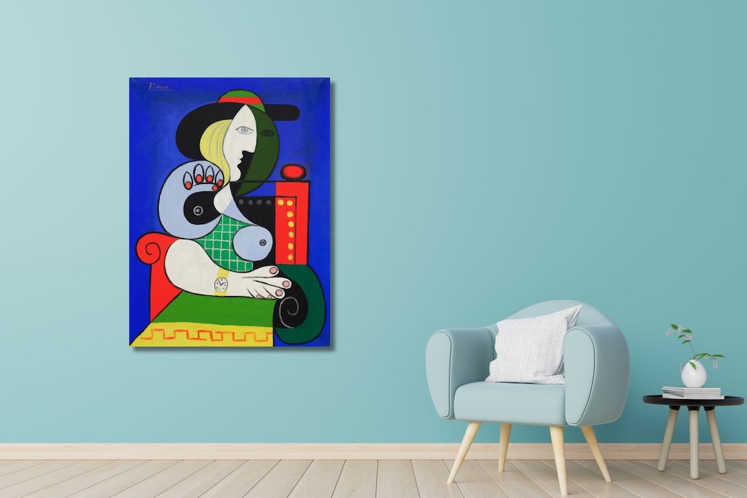 Pablo Picasso Canvas Wall Decor, Woman With a Watch by Pablo Picasso ...