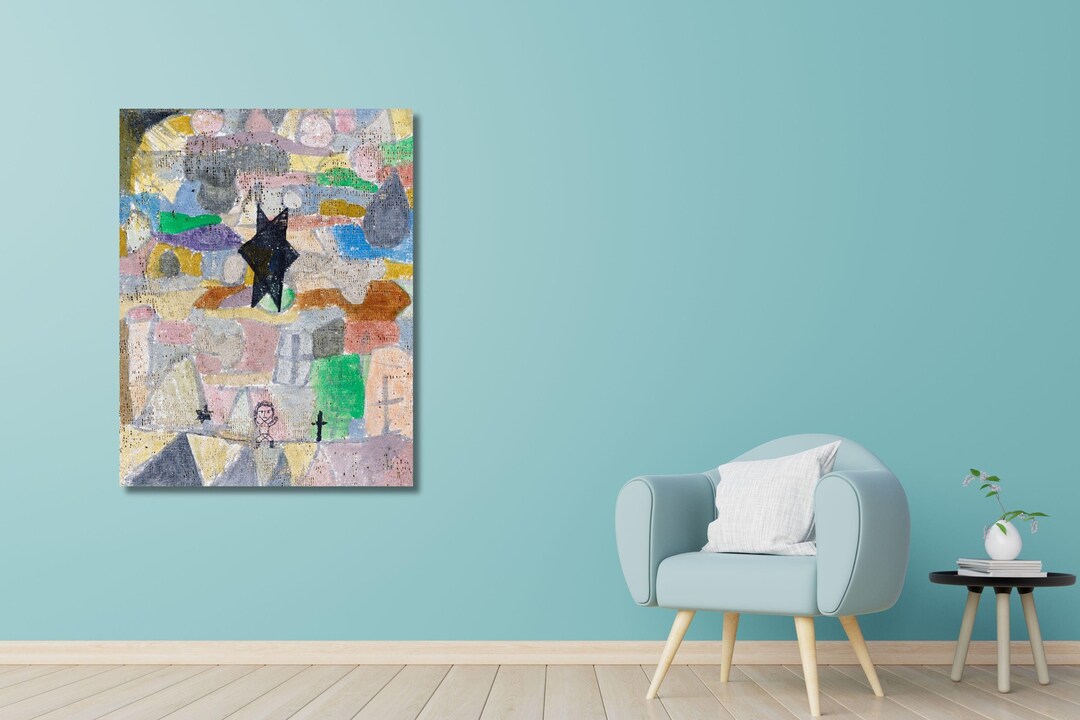 Paul Klee Under A Black Star,paul Klee Canvas Poster,paul Klee Canvas ...