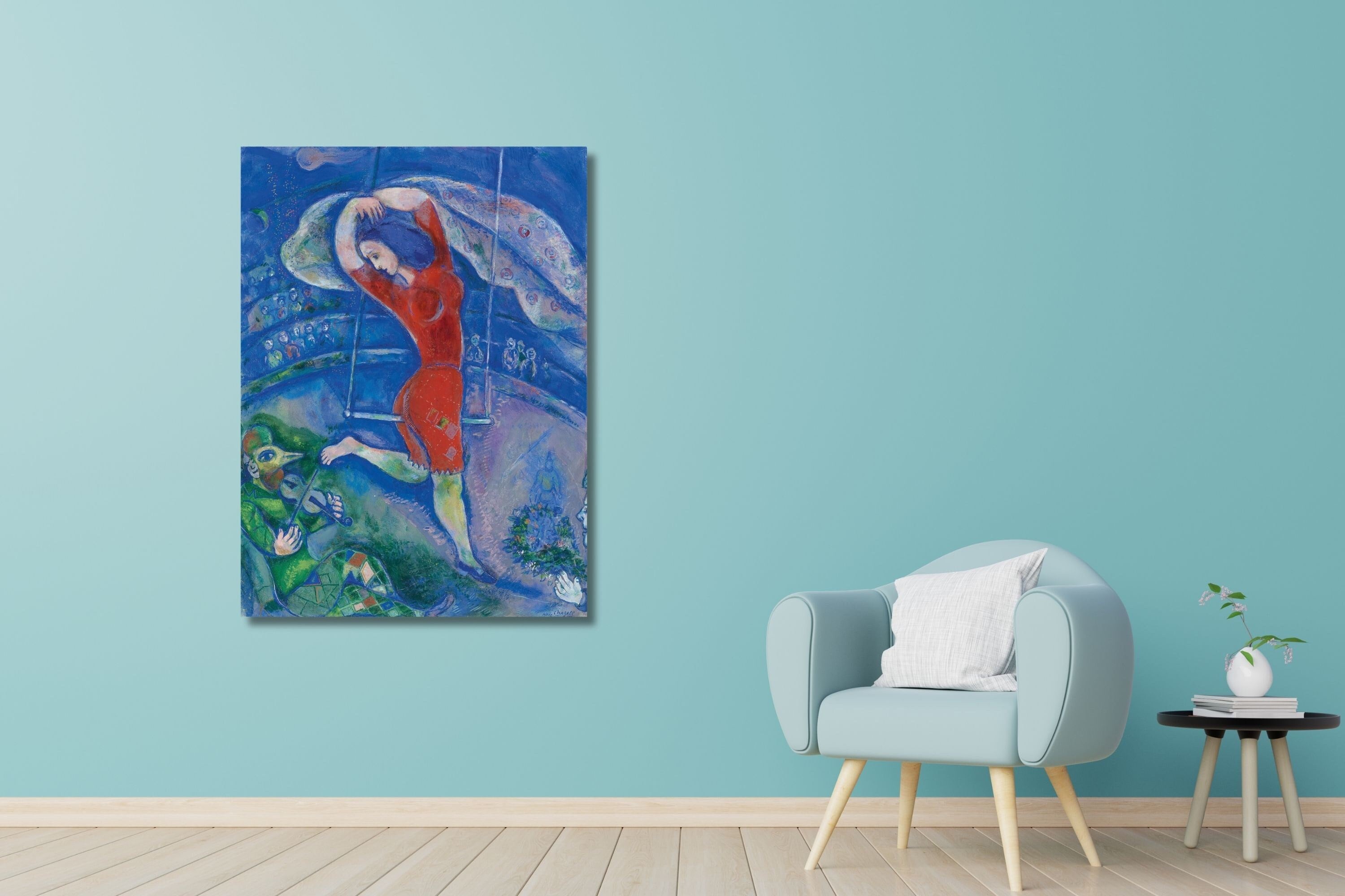 Marc Chagall the Acrobat or the Trapeze Art Print,marc Chagall Canvas ...