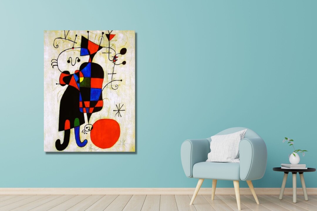 Joan Miro Poster,joan Miro Exhibition Poster, Miro Canvas Wall Print ...
