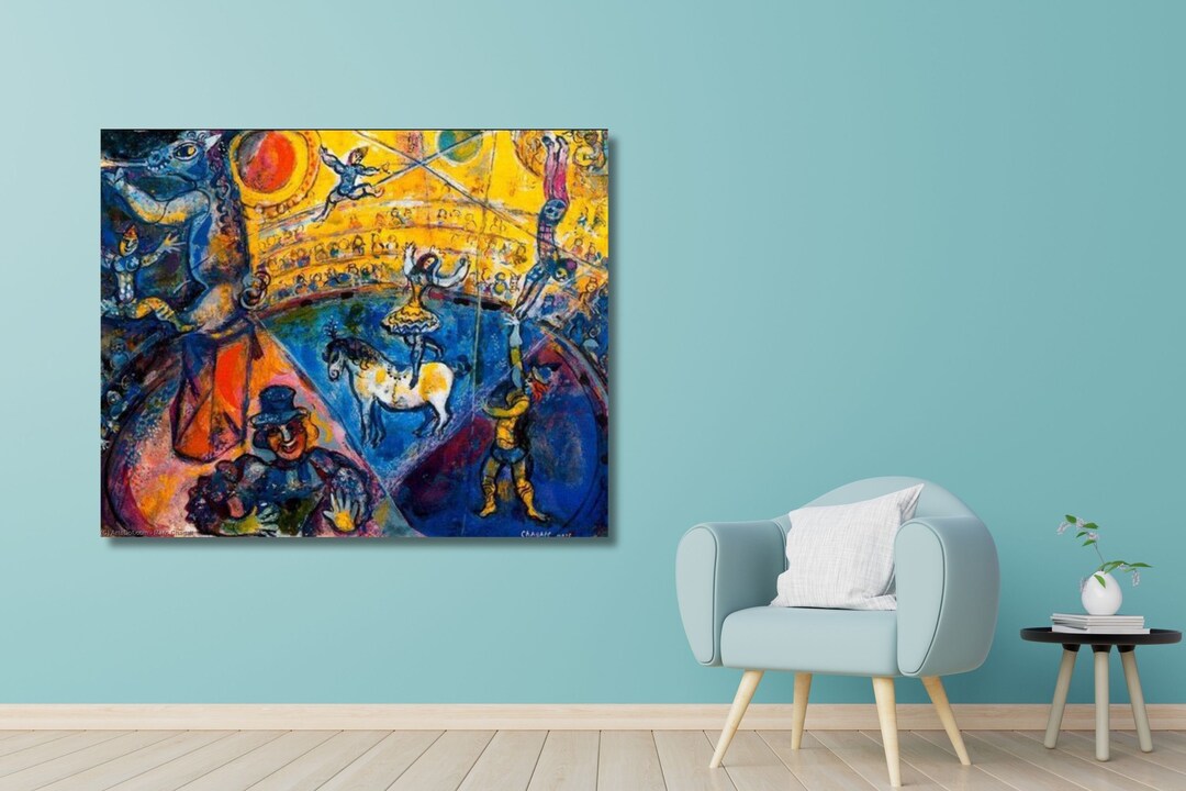 Circus Horse Chagall Canvas Wall Art, Marc Chagall Art Exhibition ...