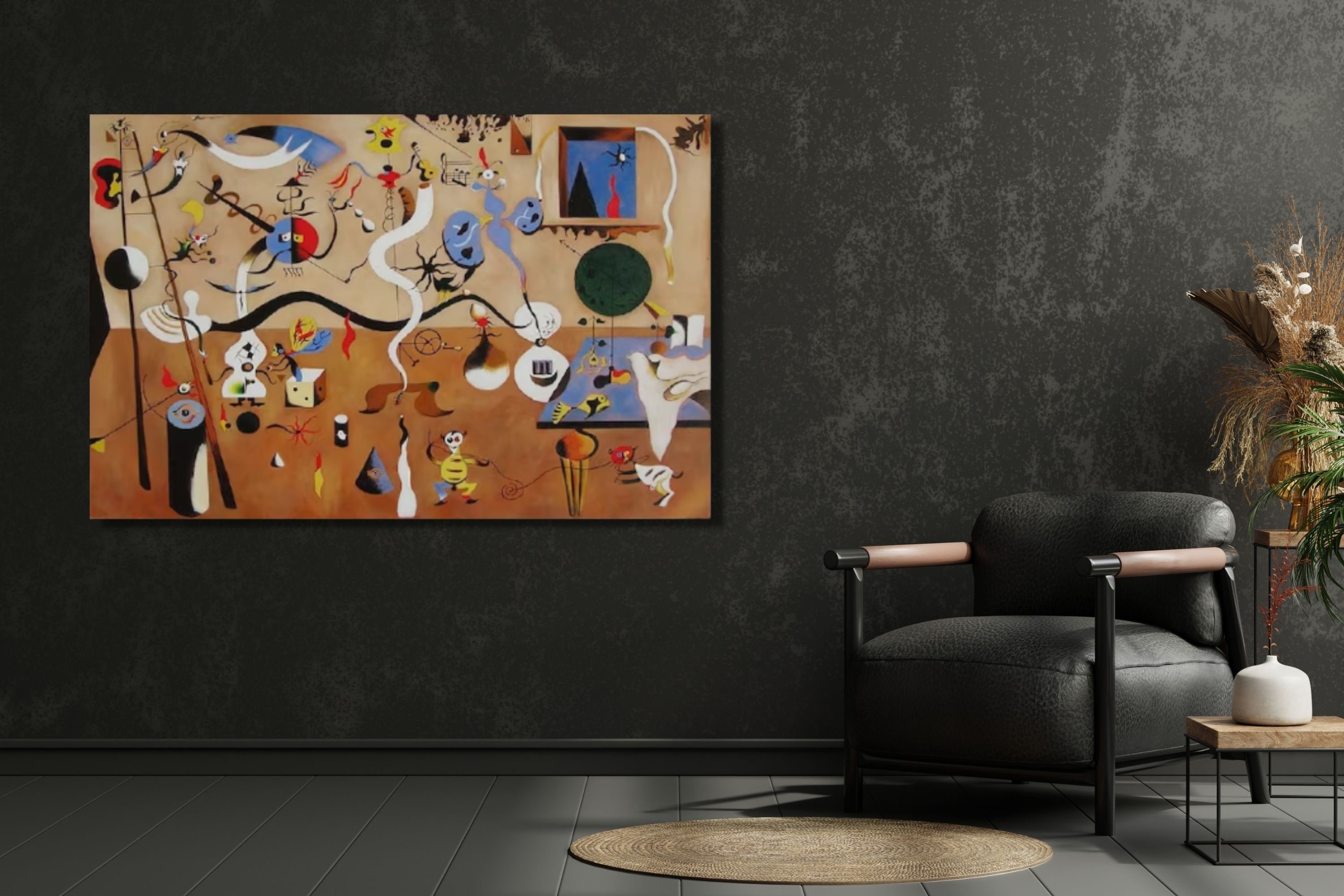 Joan Miro the Harlequin's Carnival Canvas Wall Art,joan Miró Abstract ...
