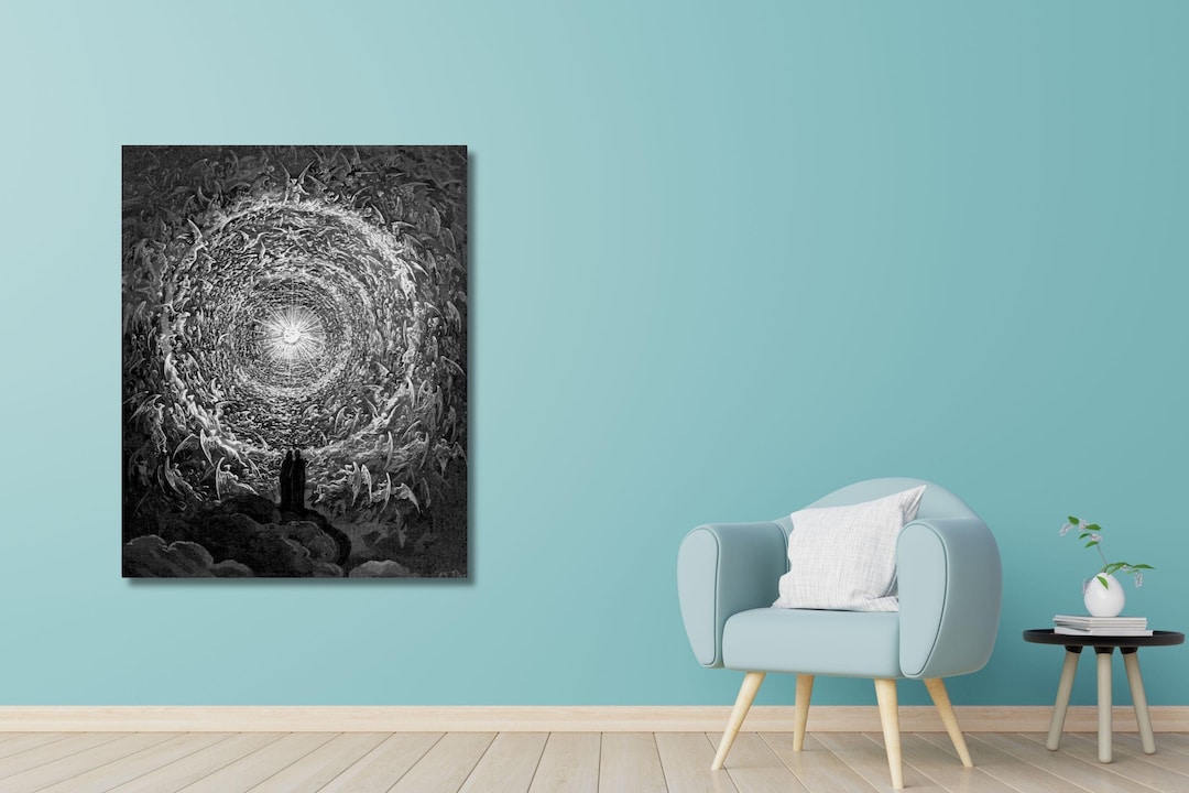 Paul Gustave Dore Canvas Wall Art,the White Rose Gustave Dore,vision of ...